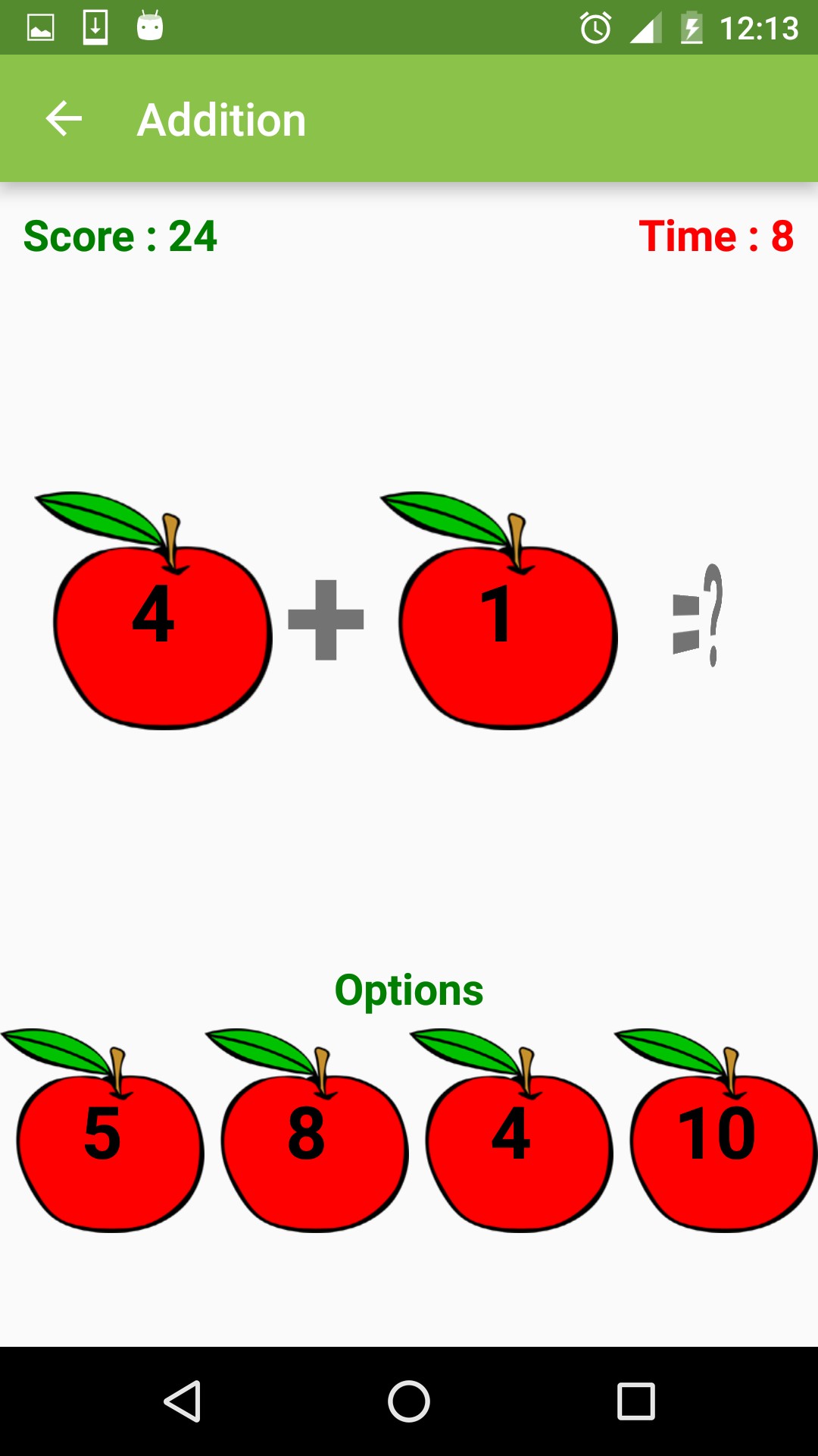 Addition Game Addition Game