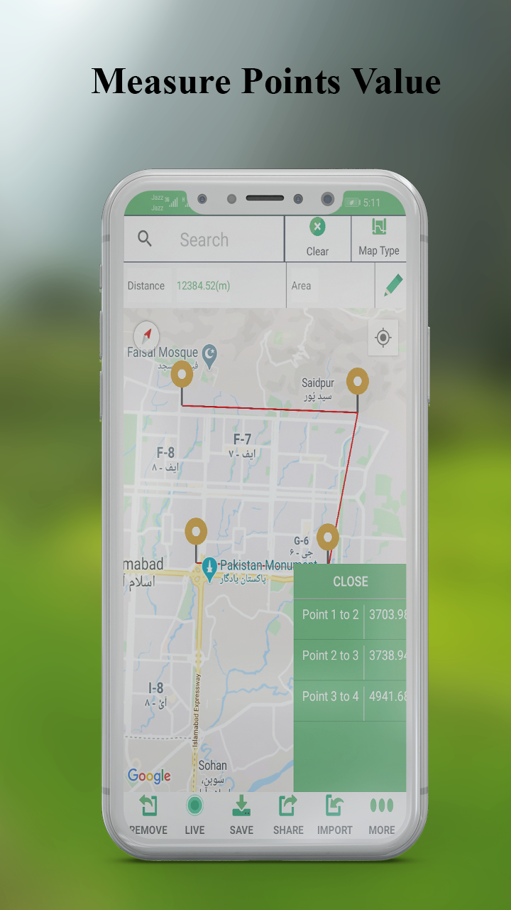 Gps Land area calculator Field Area Measurement
