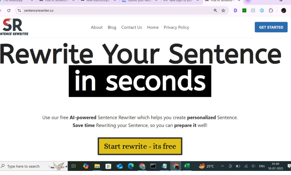 sentence rewriter